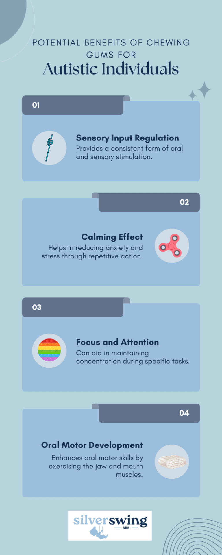 How Chewing Gum Helps with Autism Symptoms - SilverSwing ABA